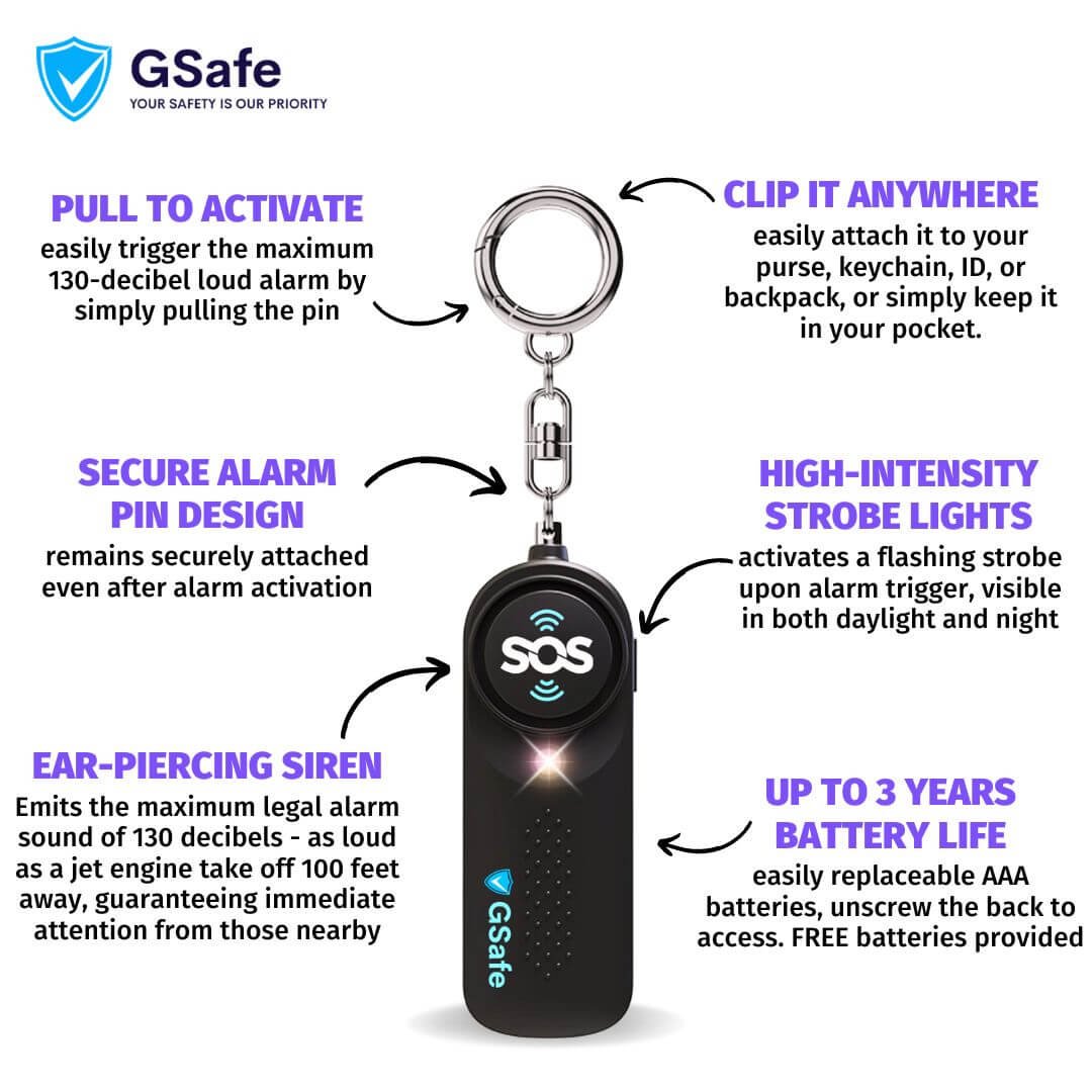 GSafe Ultra-Loud Personal Safety Alarm – GSafe® | Official Store